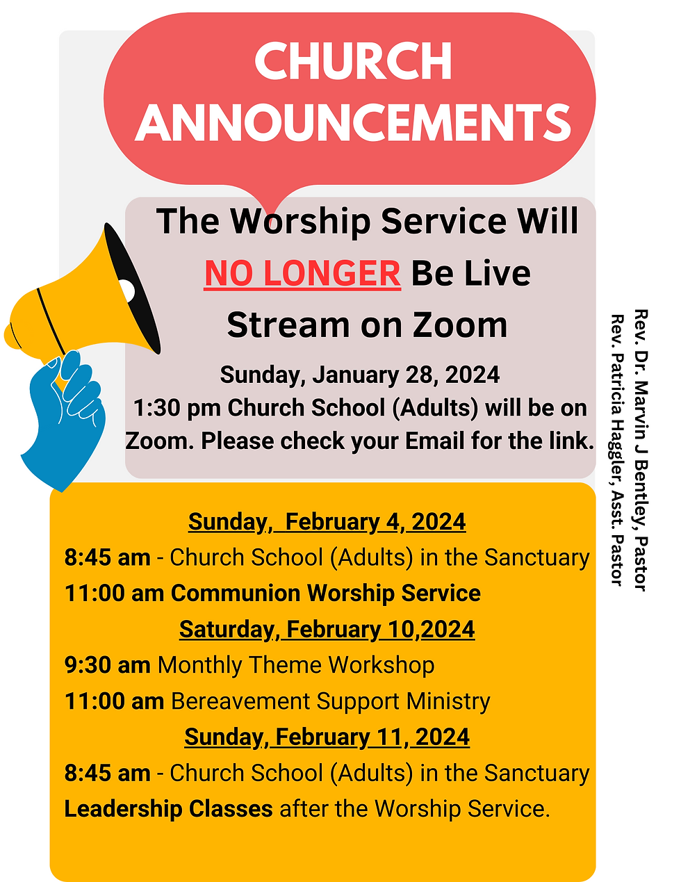 Church Announcement