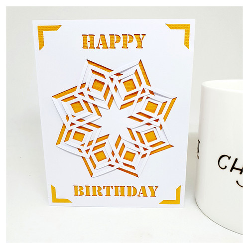 Geometric Happy Birthday Card | Chantal's Gifts