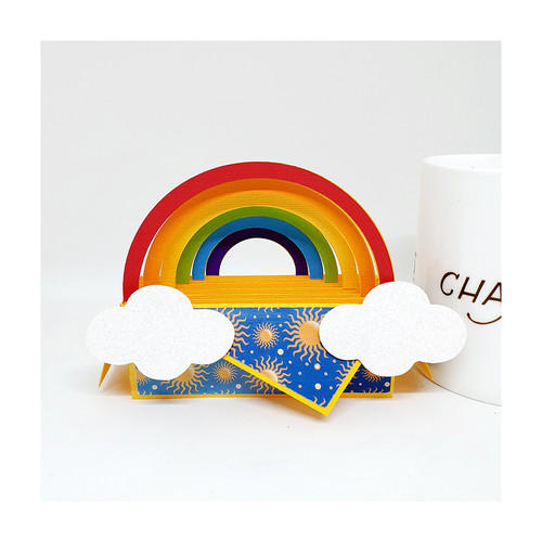 Rainbow 3D Box Card | Chantal's Gifts