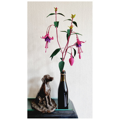 Shop Handmade Crepe Paper Fuchsia Branch | Chantal's Gifts