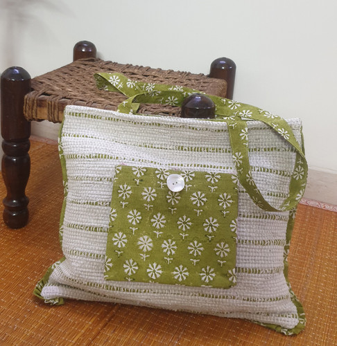Green Chindi Bag | Panigha