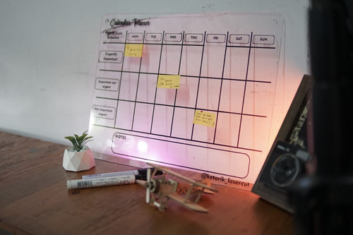 Akrilik Planner (Calender Planner) | Ketarik Lasercut