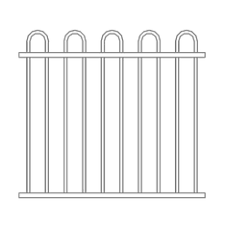 Aluminium Loop Top Fence Kit (Complete Panel) | fencingsydney