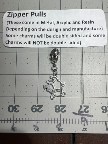 Zipper Pull- Pika Outline | Wicked Lous