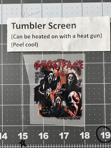 Ghostface black white red tumbler screen | Wicked Lous