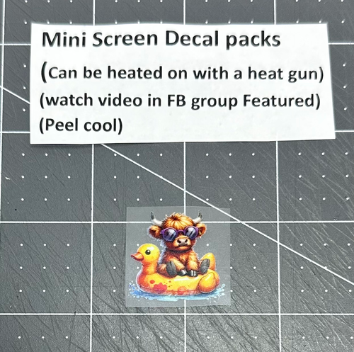 MINI Screen Decal Pack- Highland Duck | Wicked Lous