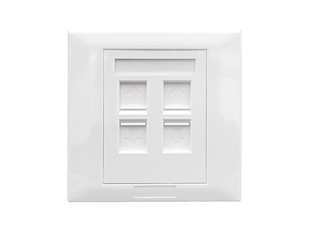 4 Ports UK Style Wall Plate | CTK Contact