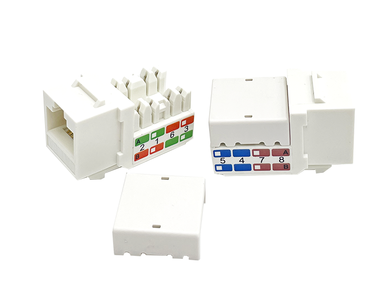 Cat6 90° UTP Punch-Down Keystone Jack | CTK Contact