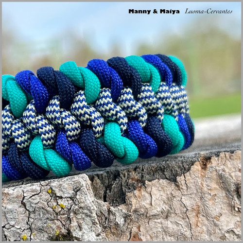 Tropical Blue Snake Paracord Bracelet | Pull Tight Paracord