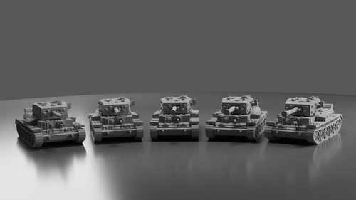 British - Cromwell IV Platoon (5 Tanks) | Imperator Models