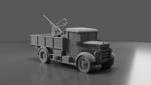 Italian - Autocannone da 20-65 su FIAT-SPA 38R | Imperator Models