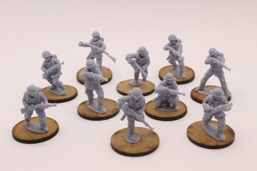 US Army In The Pacific - Infantry Squad (10 Men) | Imperator Models
