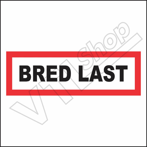 BRED LAST PLATTA (Norge) | VTL Shop