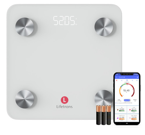 SLINKY LITE_W Smart body Fat Scale to measure12 Body Parameters in FREE ...