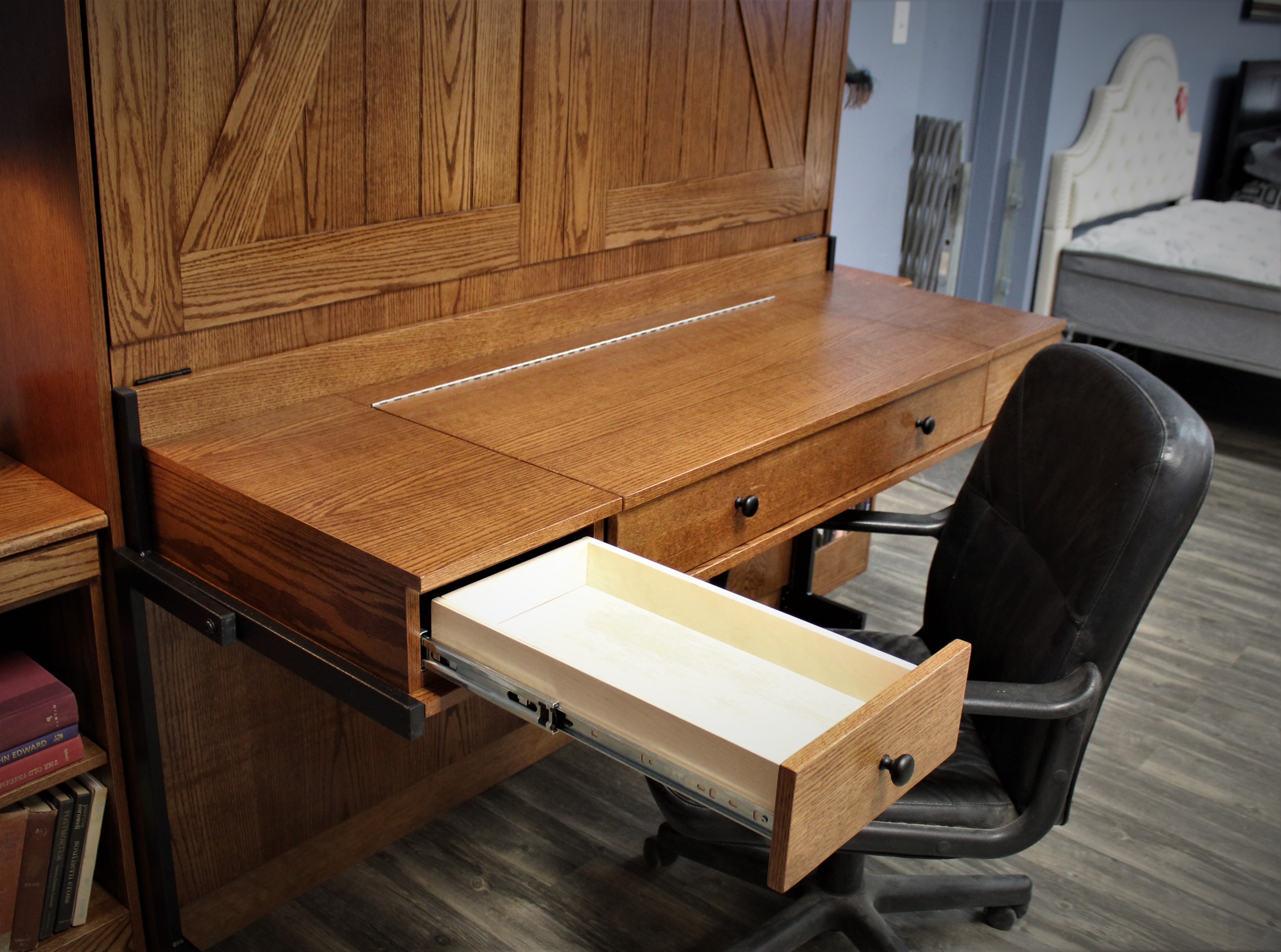 Barn Desk Murphy Wall Bed