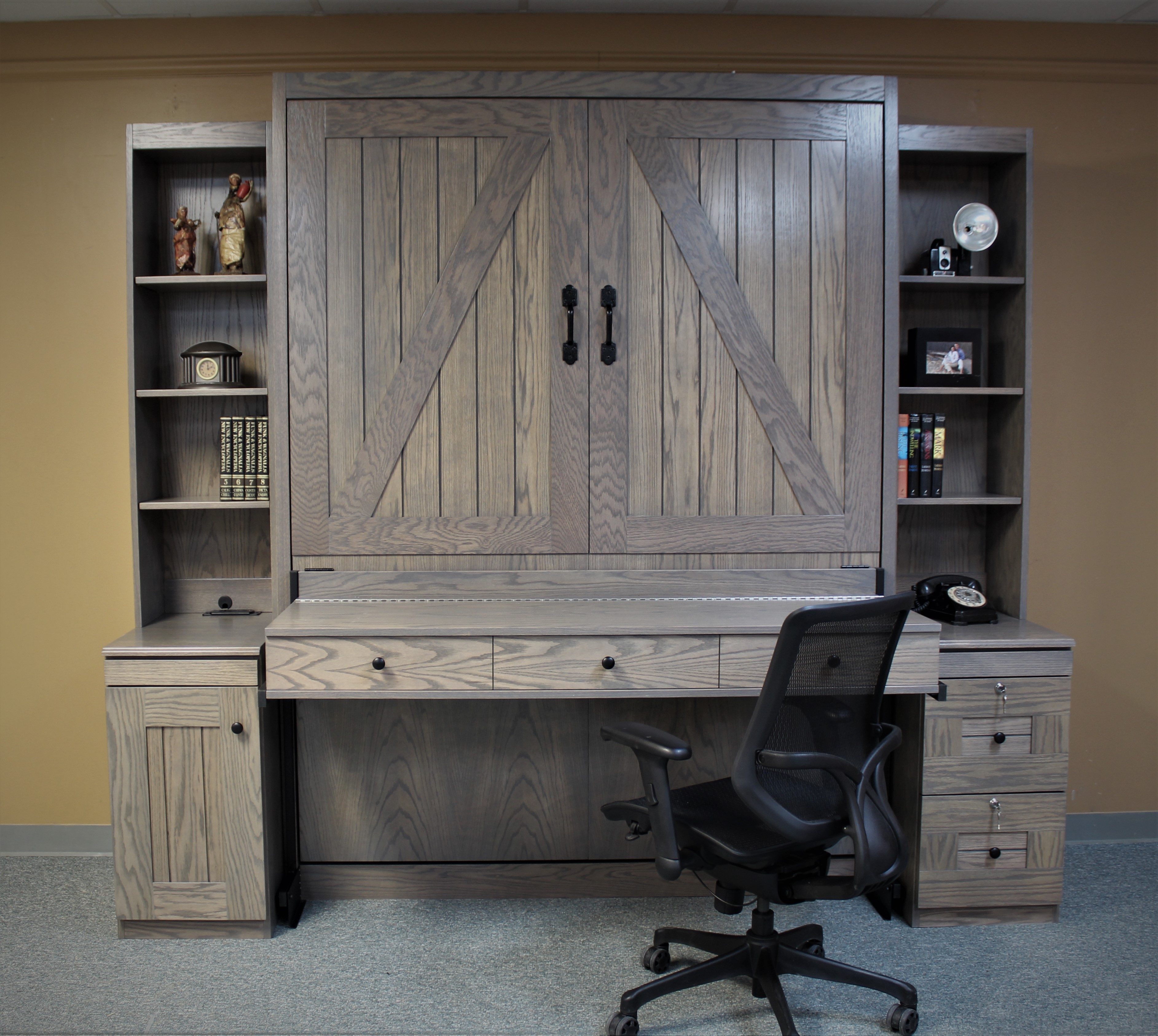 Barn Desk Murphy Wall Bed