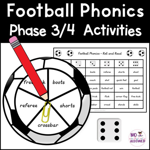 Football Phase 3/4 Phonics Activities | Hands-On Printables