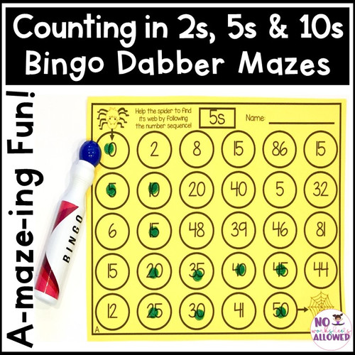 Counting in 2s, 5s and 10s Mazes | Hands-On Printables