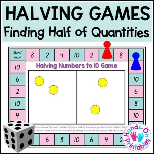 Halving Numbers Games | Hands-On Printables