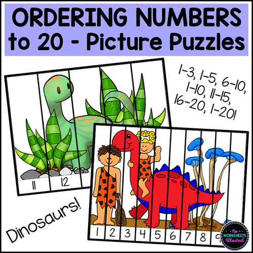 Dinosaur Number Jigsaw Puzzles | Hands-On Printables
