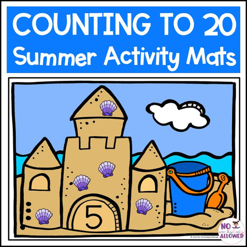 Summer Counting to 20 Activity Mats | NoWorksheetsAllowed
