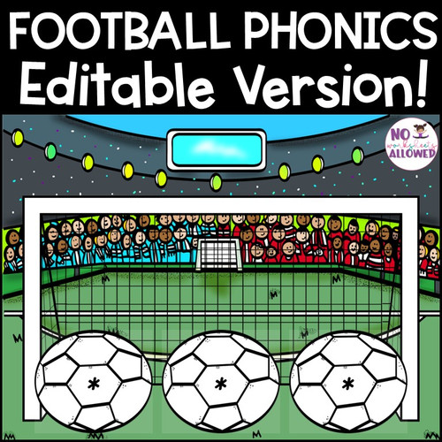Editable Football Phonics - Word Blending Activity | Hands-On Printables
