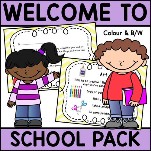 Welcome to Reception/Starting School Pack | NoWorksheetsAllowed