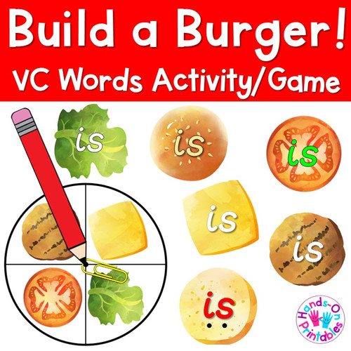 VC Word Blending Activity/Game | Hands-On Printables