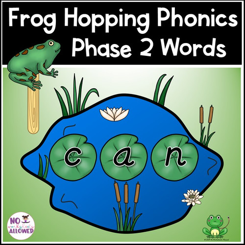Phase 2 Phonics CVC Words Frog Blending Activity | NoWorksheetsAllowed