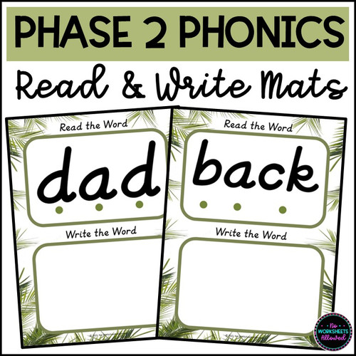 Phase 2 Phonics High Frequency Word Mats | Hands-On Printables