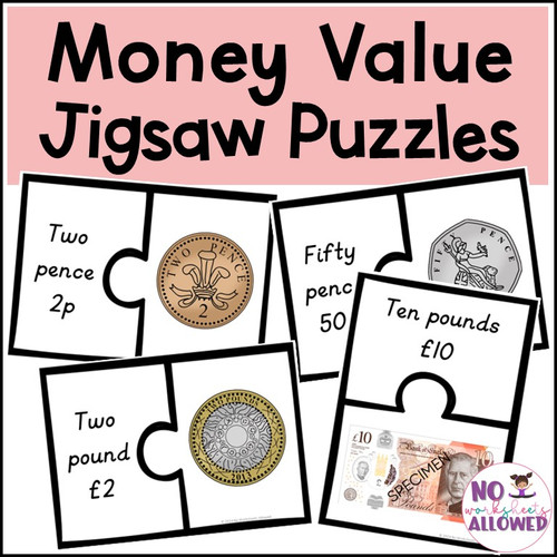 Money Value Jigsaw Puzzles | NoWorksheetsAllowed