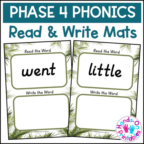 Phase 4 Phonics High Frequency Words Read and Write | Hands-On Printables
