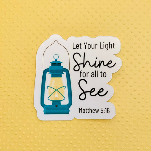 Matthew 5:16 Bible Verse Sticker | 4B TRADING CO