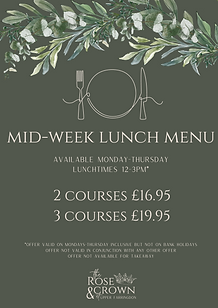 What's On! | The Rose & Crown