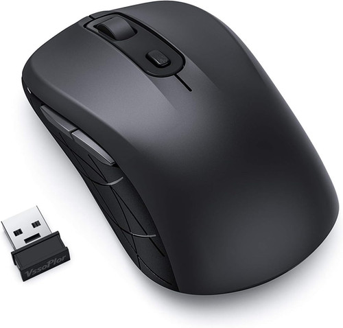 Bluetooth Mouse, Silent Multi-Device (BT1+BT2+2.4G) for Windows/Mac OS ...