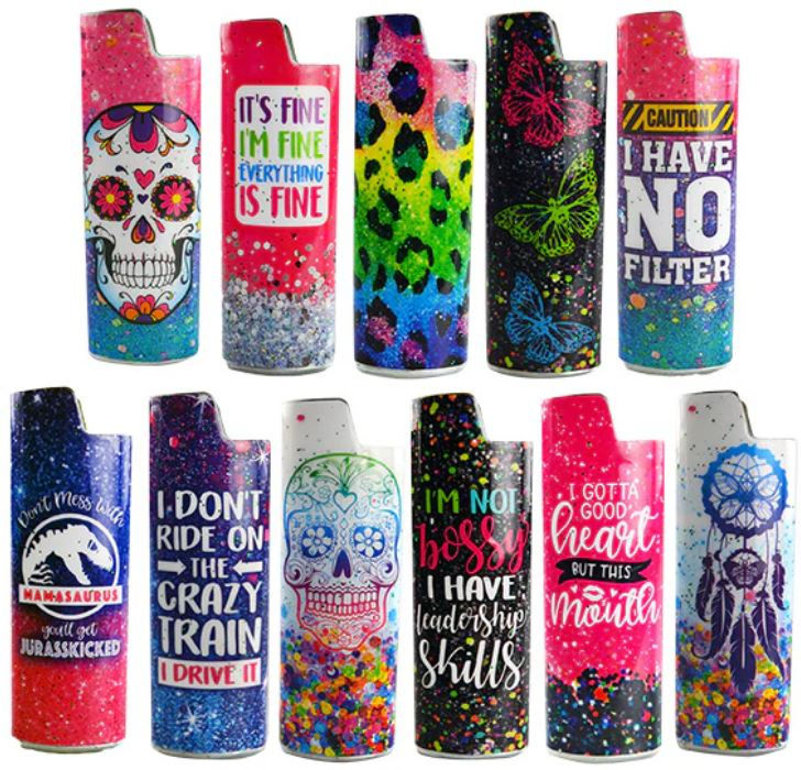Metal Lighter Cases 2 - Assorted Designs - Counter Display | Treasure Chest