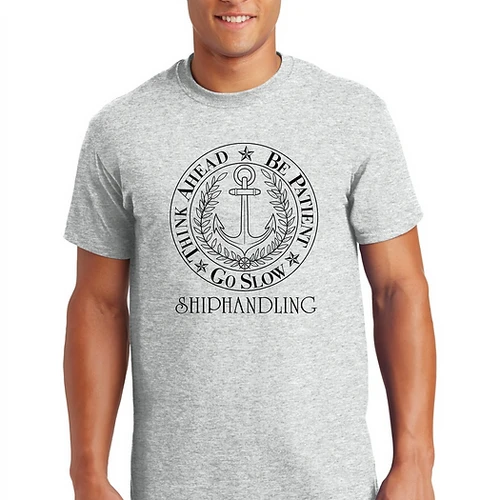Gray Shirt with Shiphandling logo | Norsk Shore Design