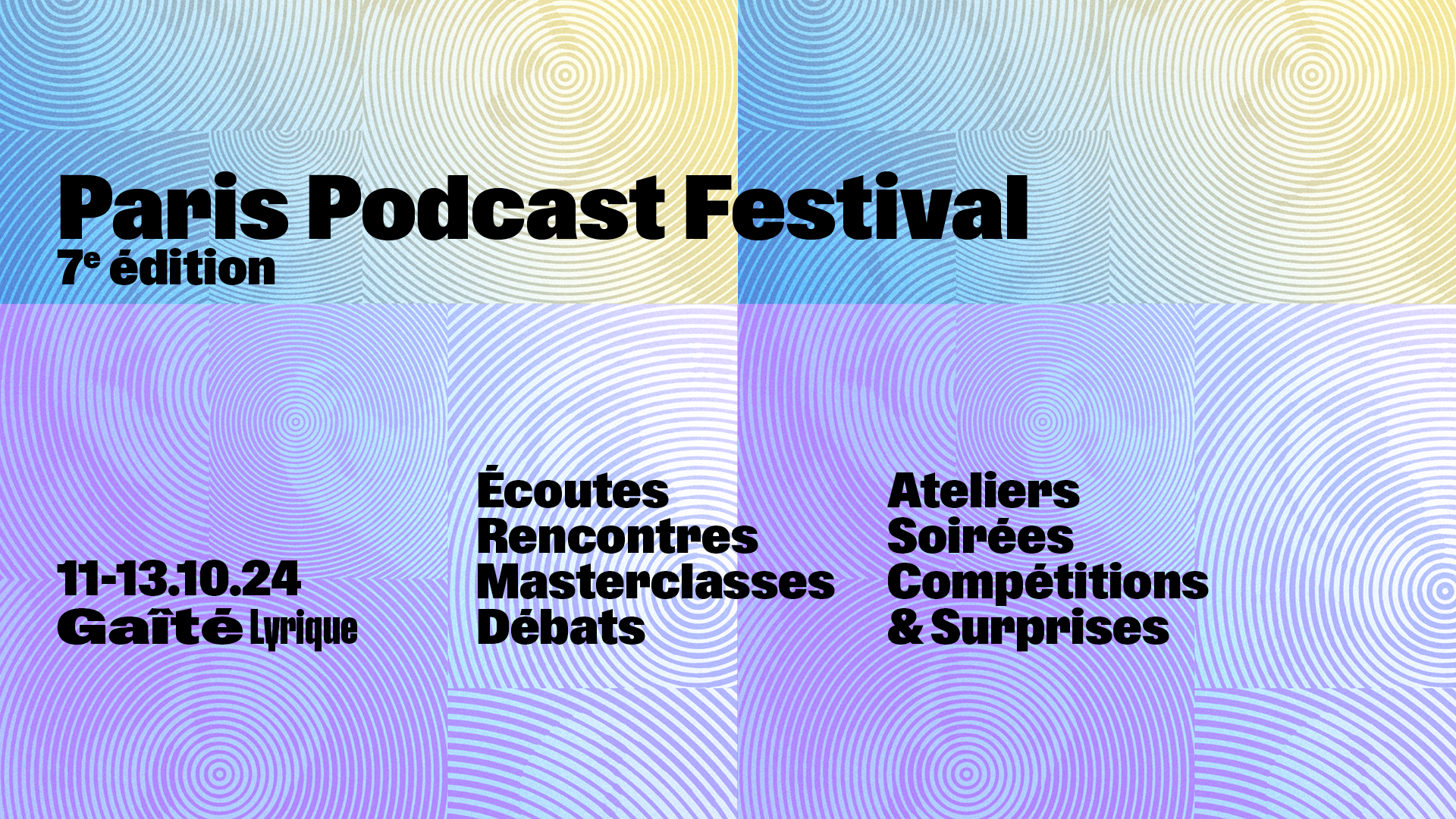 PROGRAMMATION PARIS PODCAST FESTIVAL PRO | parispodcast