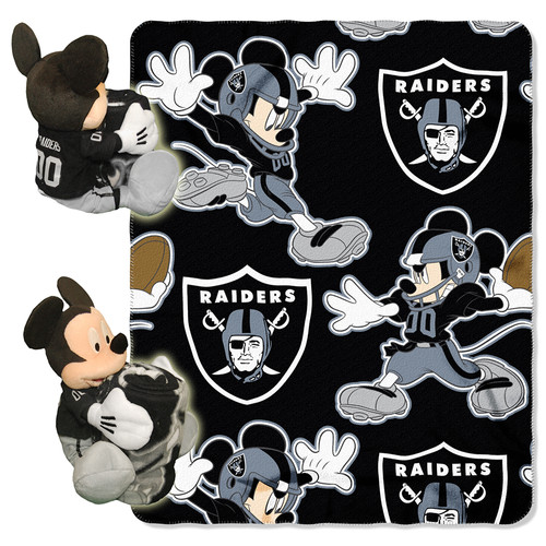 Oakland Raiders Mickey Mouse Throw Combo | tripleotsports