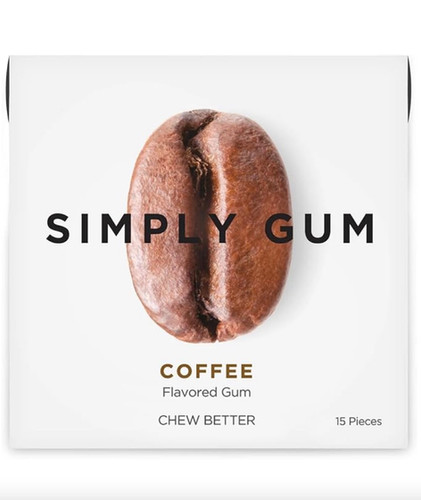 Coffee Flavoured Natural Chewing Gum, by Simply Gum - 15 pieces | Well ...
