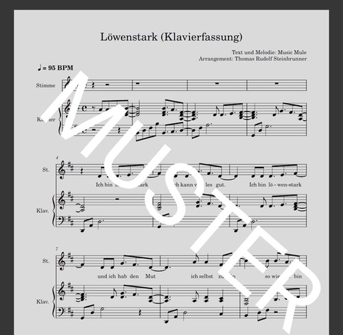Löwenstark - Slow Version - Klavierfassung | MusicMule Livemusik