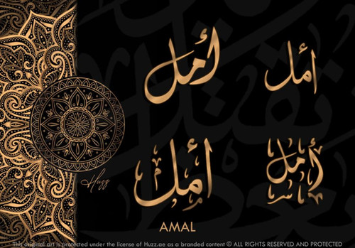 AMAL IN ARABIC CALLIGRAPHY | Huzz.ae