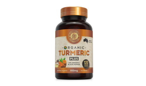 Organic Turmeric Plus 120 capsules | Aim For Wellness