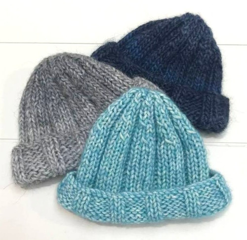 Ribbed Baby Beanie PDF Pattern - 12ply | The Blue Box