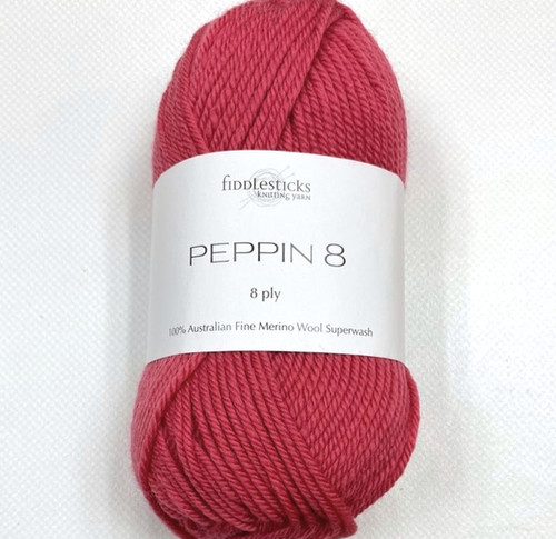 Fiddlesticks Peppin 8 Ply Pure Wool - Quality 100% Superwash Merino ...