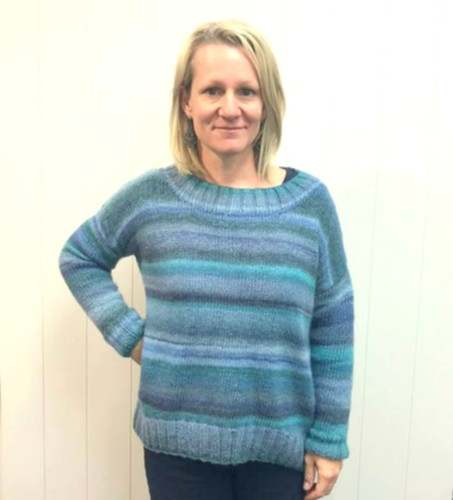 Surfs Up Jumper PDF Pattern - 8ply | The Blue Box