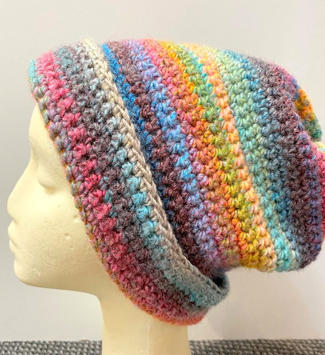 Simple Crochet Beanie PDF Pattern - 8ply | The Blue Box