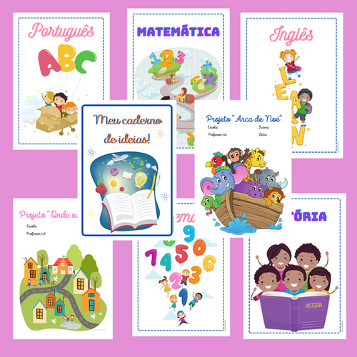 PDF - 23 CAPAS PARA CADERNOS E PROJETOS | Prof. Blogueirinha