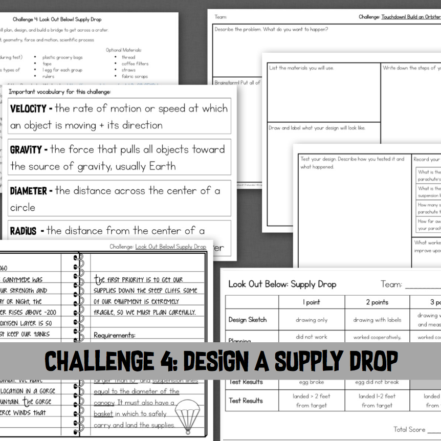 STEM Activities: The Great Journey to Jupiter STEM Challenge Pack Space ...