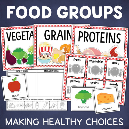 Food Groups Sort, Posters, Healthy Eating Worksheet and Activities ...